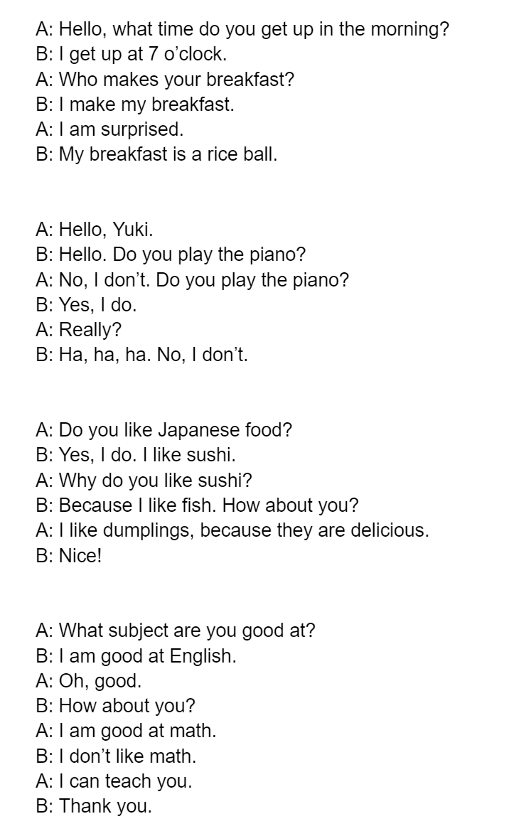 Fluency Course Level 1 Dialogues – The Fluency Course